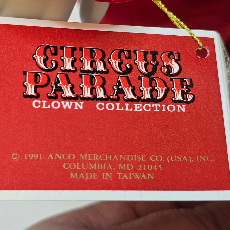 Vintage Circus Parade Clown Collection Porcelain Doll Anco 1991 With ...