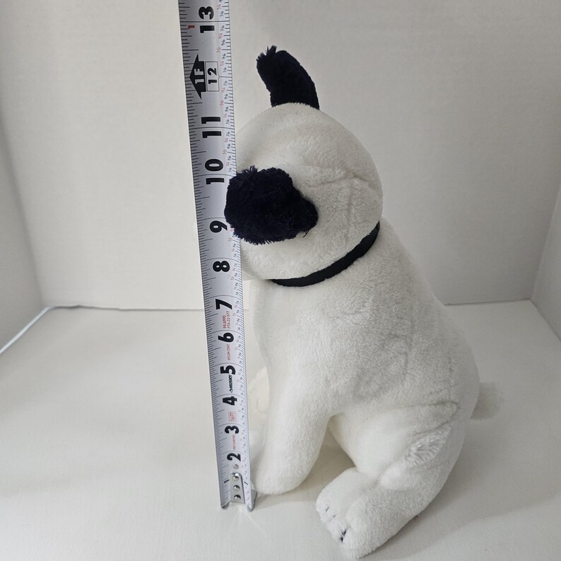 Vintage Dakin 1992 RCA Nipper Dog Plush White Puppy Stuffed Animal Toy ...