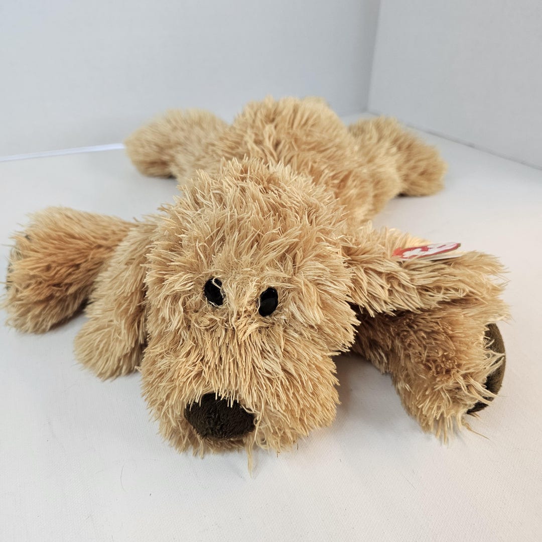 Ty Classic 2003 Calhoun Dog Plush Tysilk Tan Brown Puppy Stuffed Animal ...
