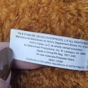 Kohls Cares Dr. Seuss Hop on Pop Bear Plush Stuffed Animal Toy ...