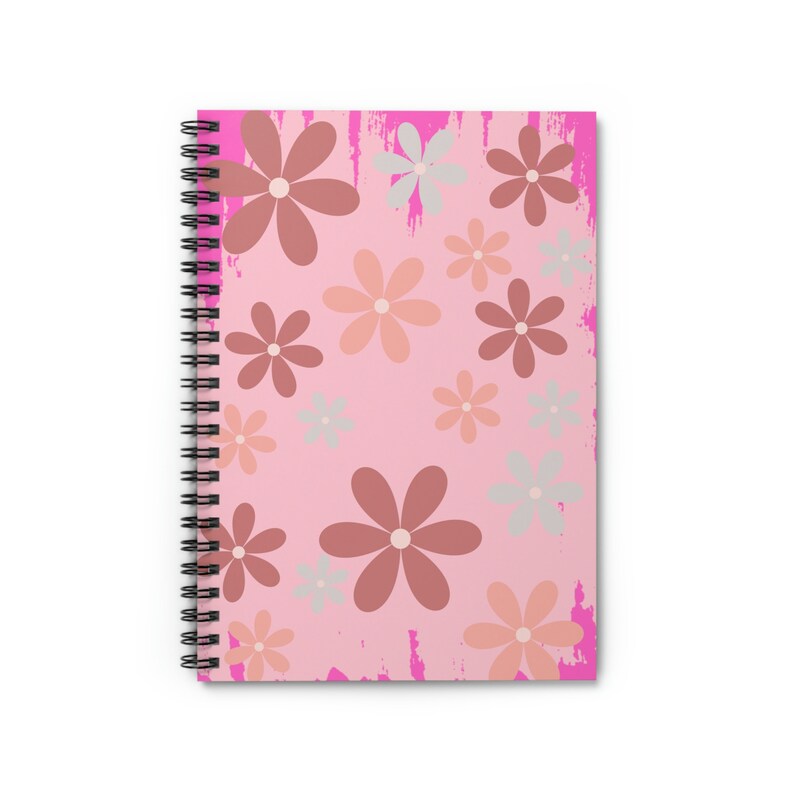 Flower Vintage Colors Notebook, Beautiful Floral Design Journal ...