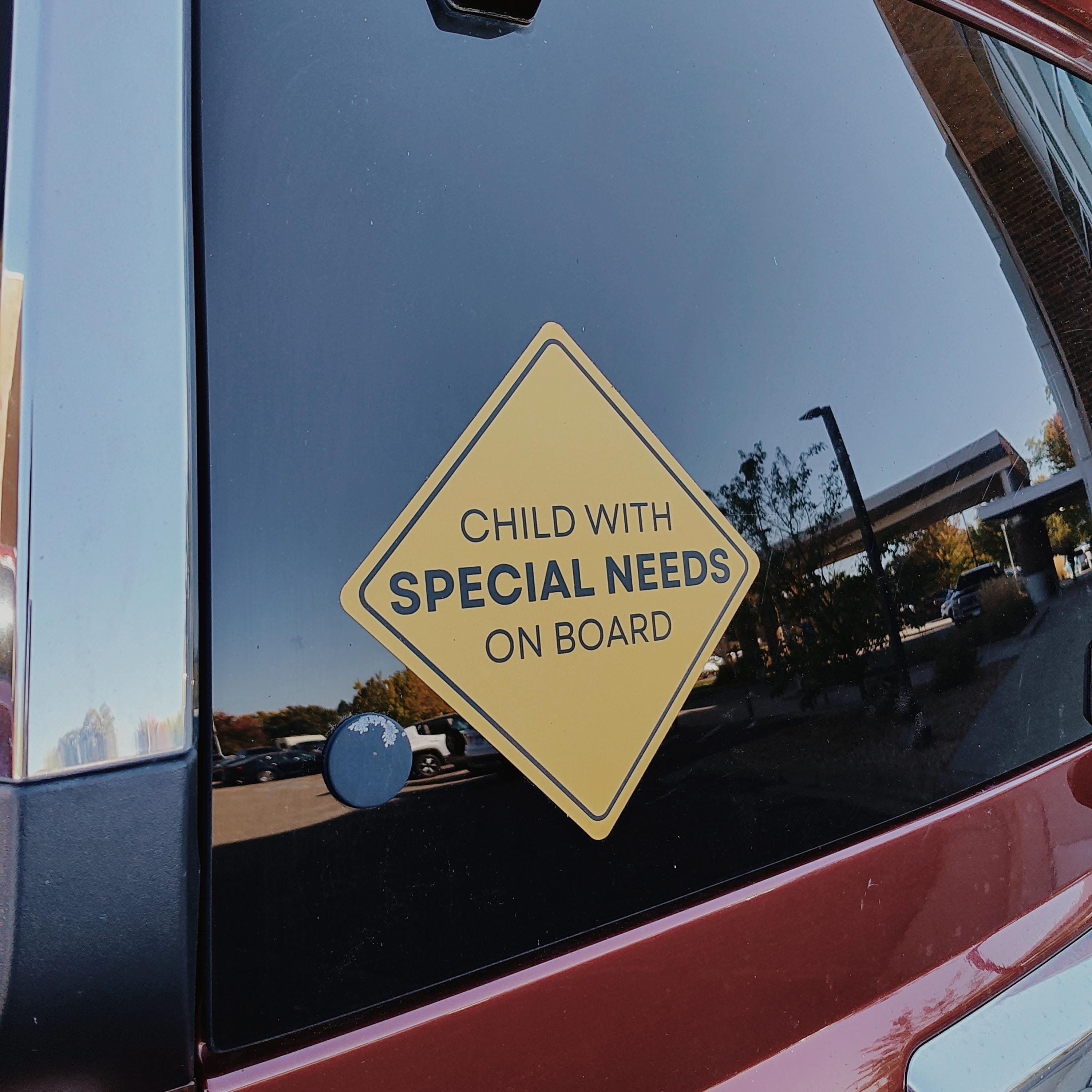 Child With Special Needs on Board | Bumper Sticker - Etsy