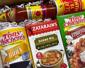 Louisiana Cajun Spice Gift Box Missing Home Louisiana Gift Basket ...