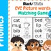 Word to Picture Matching Game Flash Cards | Learning to Read ...