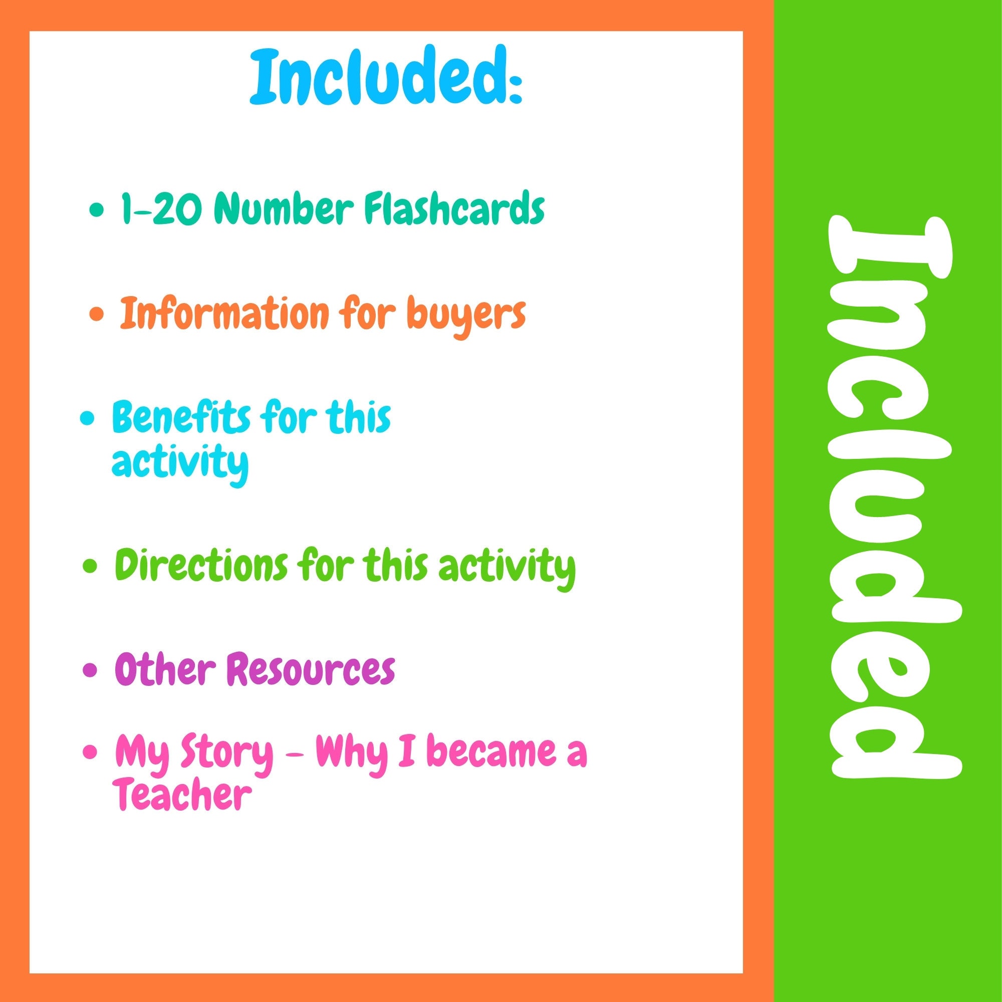 1-20 Numbers Flash Cards Printable | Preschool Homeschool | Homeschool ...
