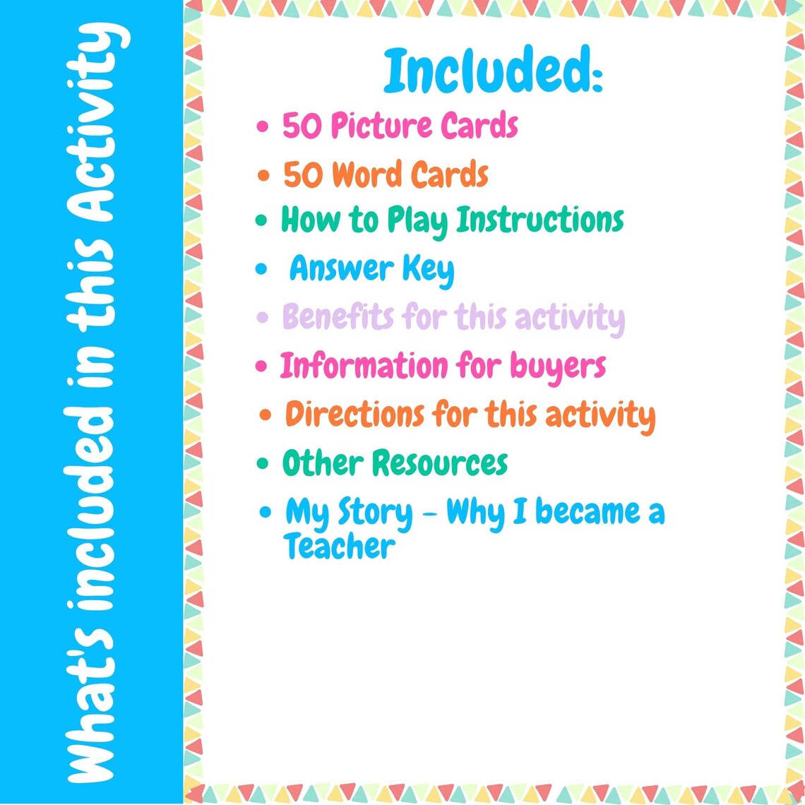 Word to Picture Matching Game Flash Cards Learning to Read Kindergarten ...