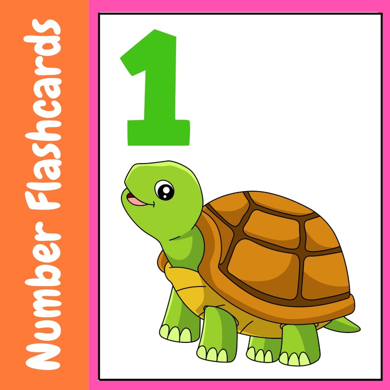 1-20 Numbers Flash Cards Printable Preschool Homeschool Homeschool ...