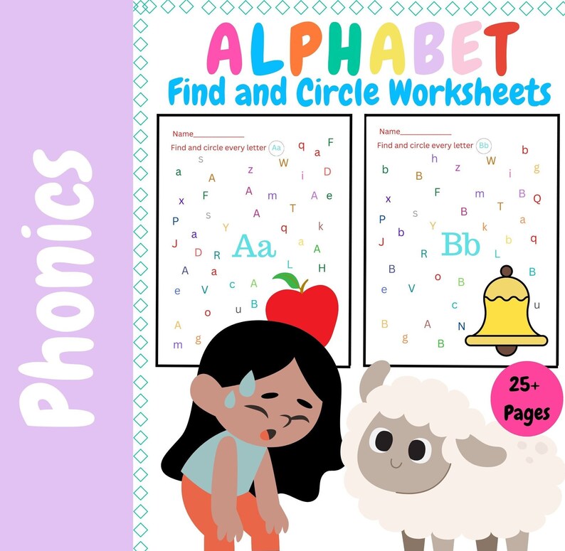 26 Spot the Letter Printables Uppercase and Lowercase Find the Letter ...