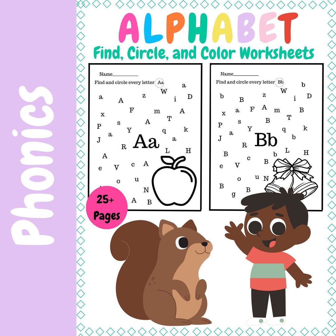Find the Letter Printable Worksheet Coloring Activities Preschool and ...