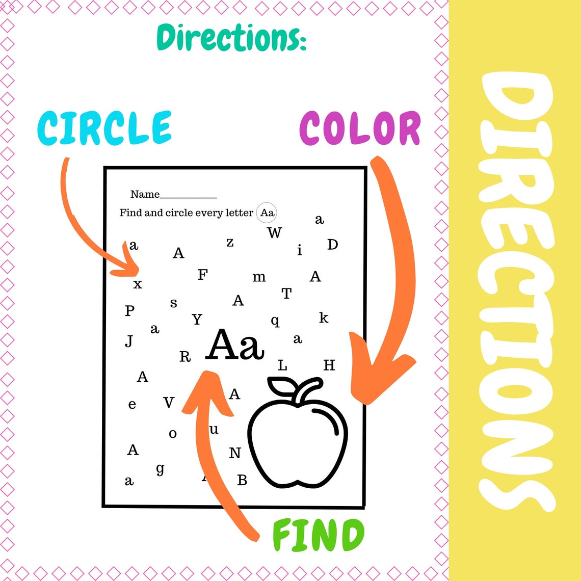 Find the Letter Printable Worksheet Coloring Activities Preschool and ...