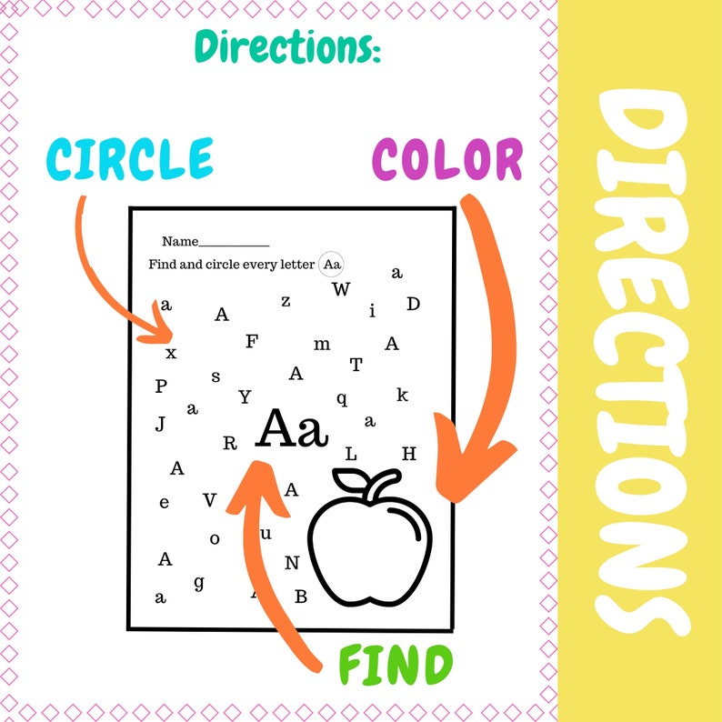 Find the Letter Printable Worksheet Coloring Activities Preschool and ...