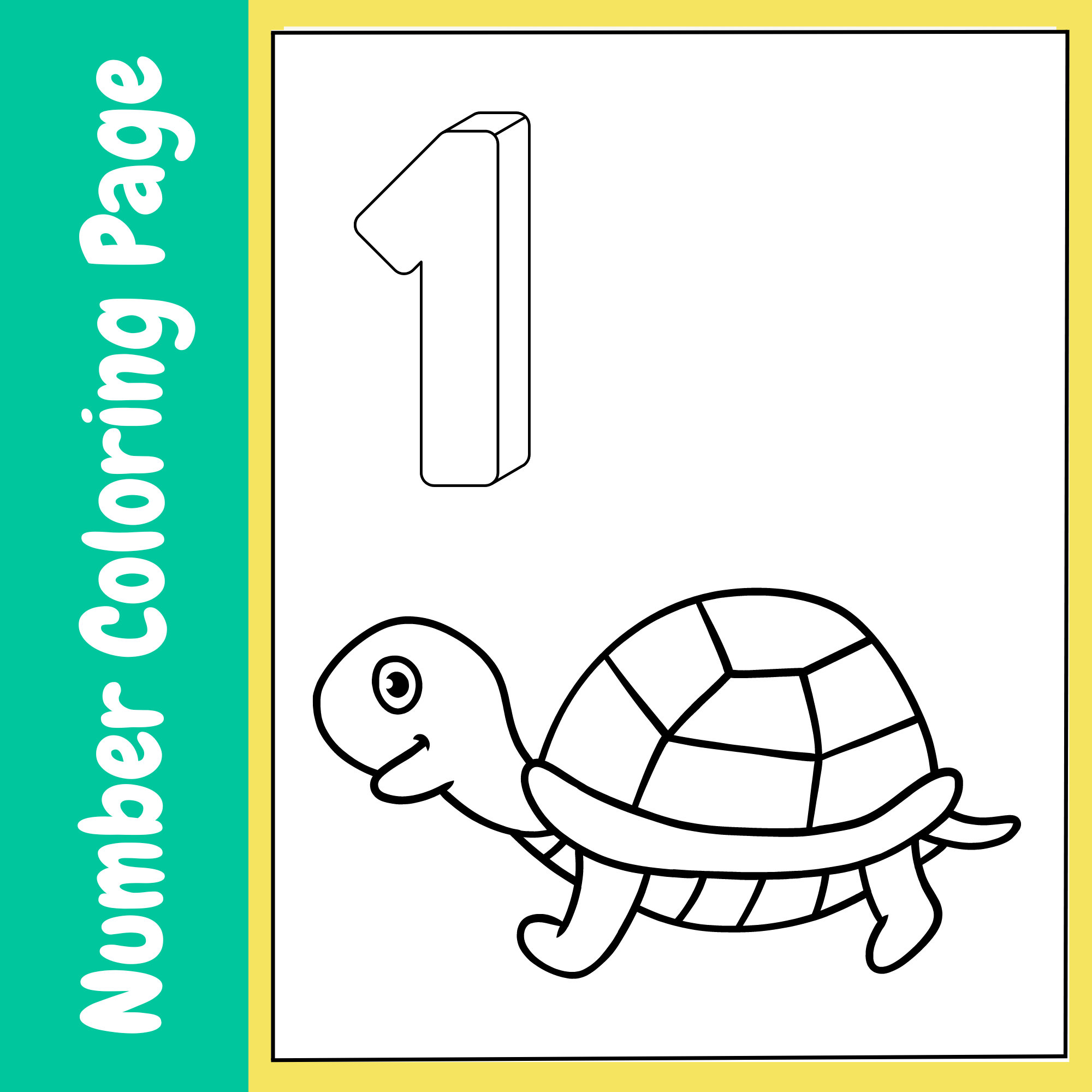 20 Printable Numbers Coloring 1-20 Pages, Kids Activity, Toddler ...