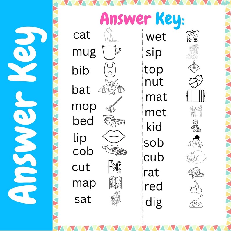 Word to Picture Matching Game Flash Cards | Learning to Read ...