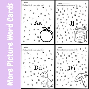 Find the Letter Printable Worksheet Coloring Activities Preschool and ...