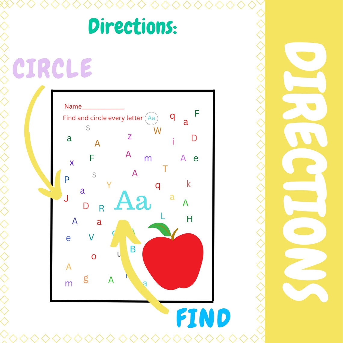 26 Spot the Letter Printables Uppercase and Lowercase Find the Letter ...