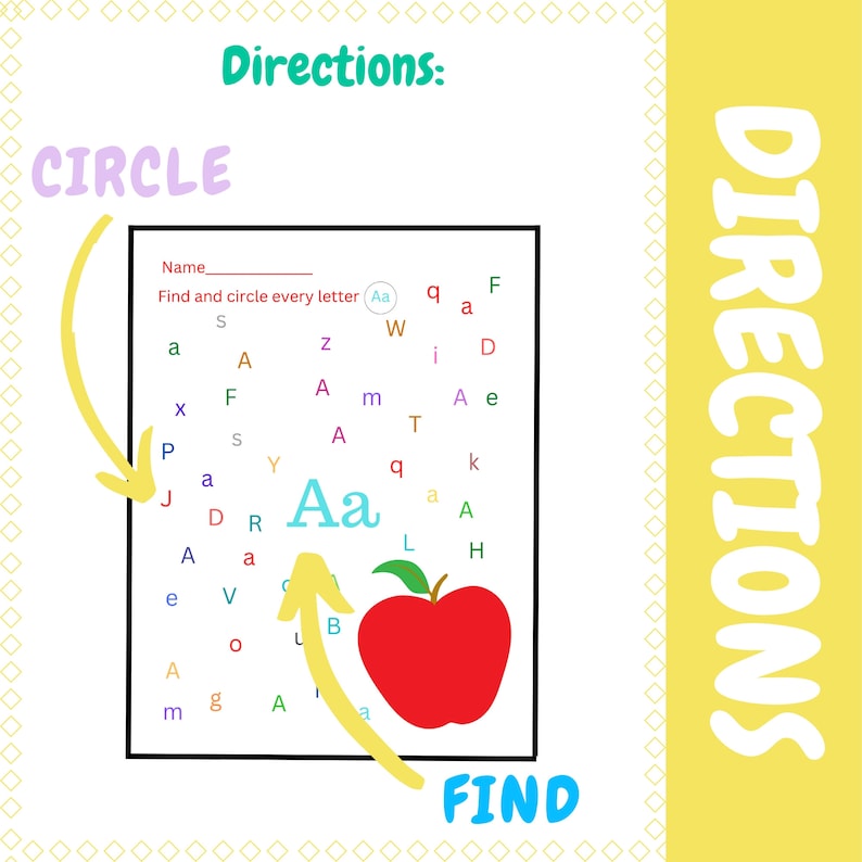 26 Spot the Letter Printables Uppercase and Lowercase Find the Letter ...