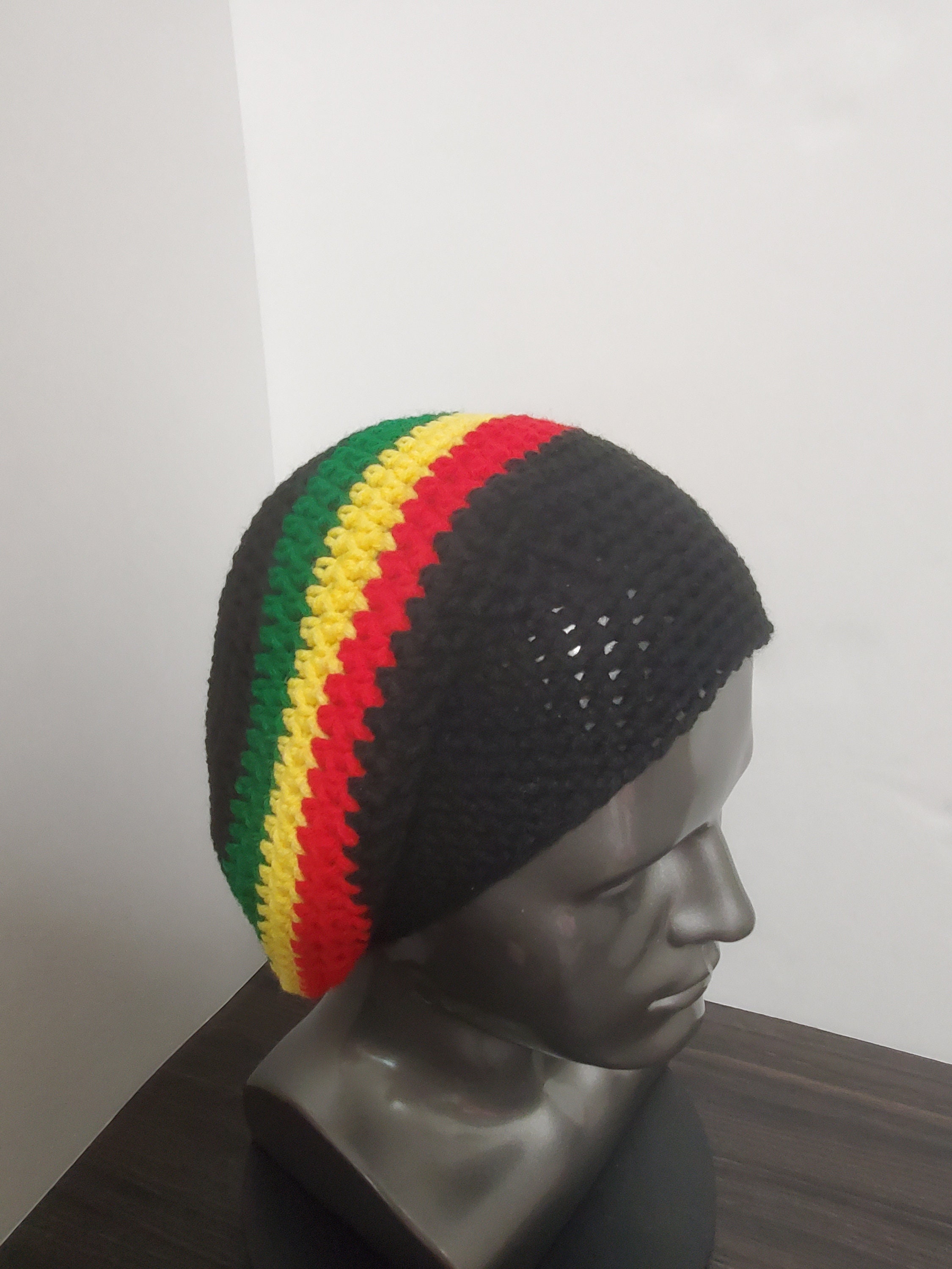 Beret Tam Hat Rasta Hippie Dreads Beanie Reggae Cap Dreadlocks Slouchy ...