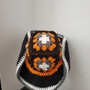 Crochet Handmade Granny Square Cowboy Hat - Etsy