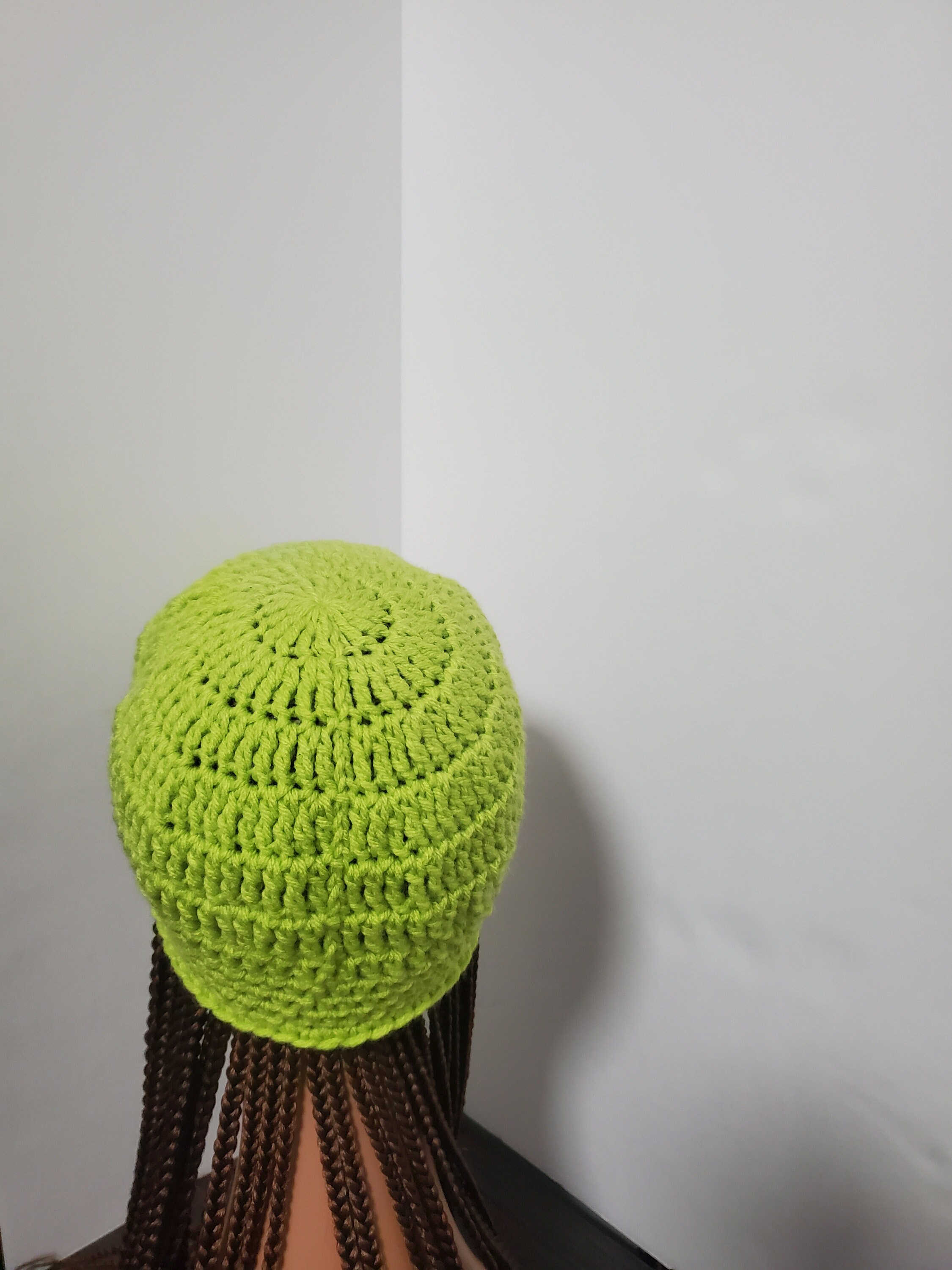 Slime Green Crochet Baseball Hat Handmade - Etsy