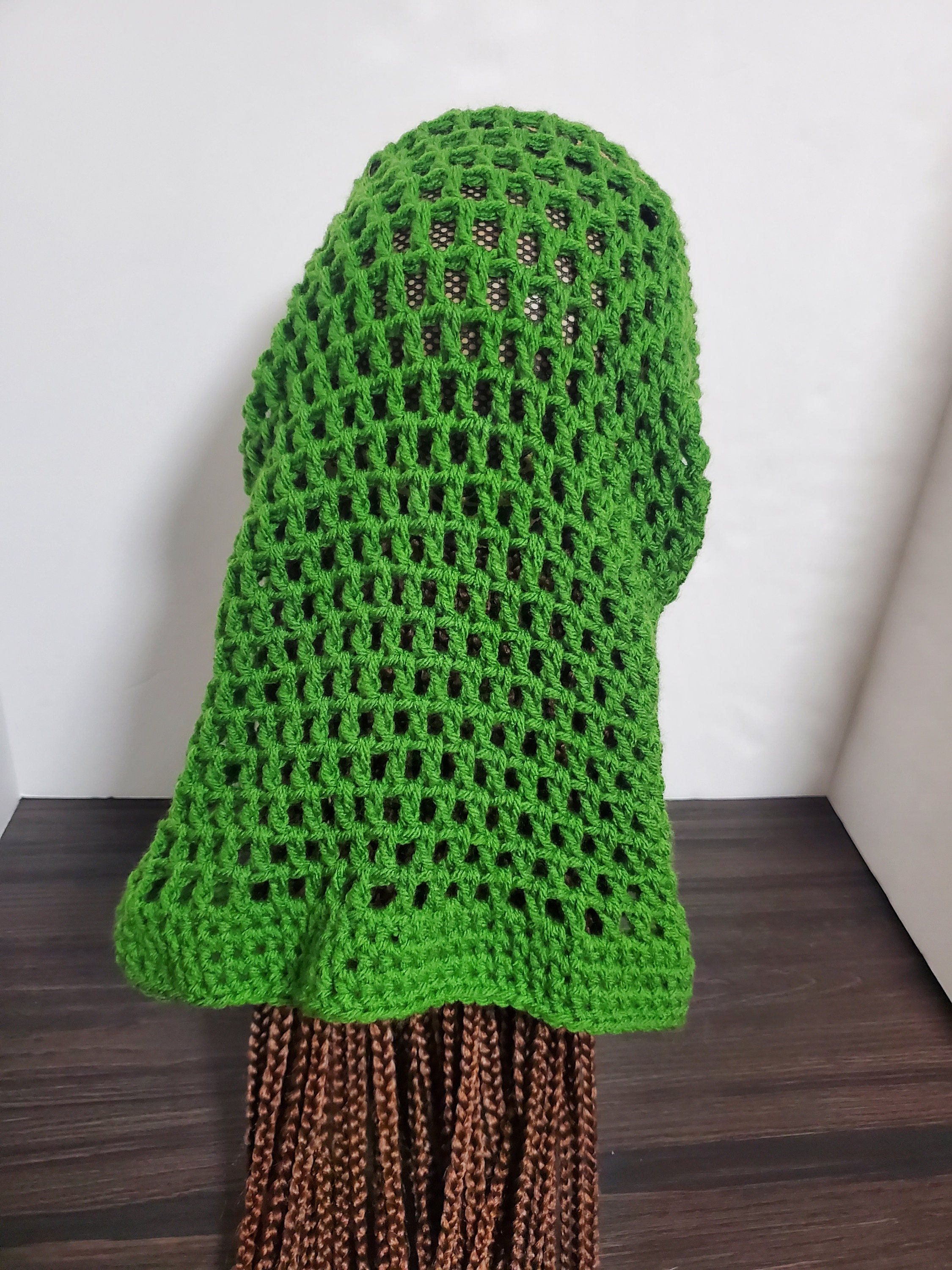 Forest Green Crochet Dreadlock Sleeve Tube Hat - Etsy