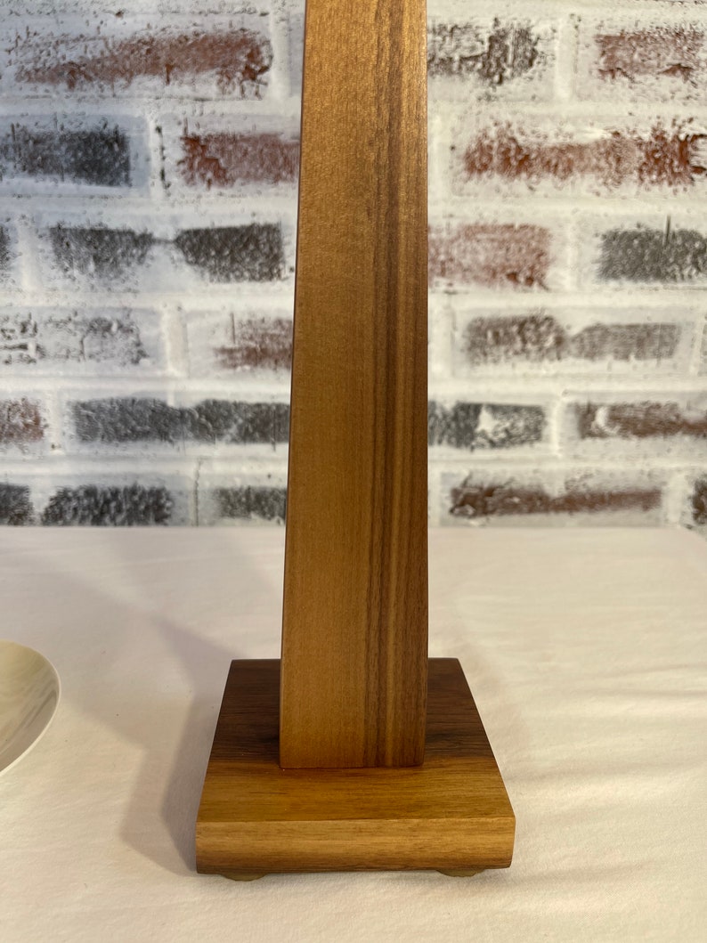 Hand Crafted Tapered Solid Walnut Desk Lamp - Etsy