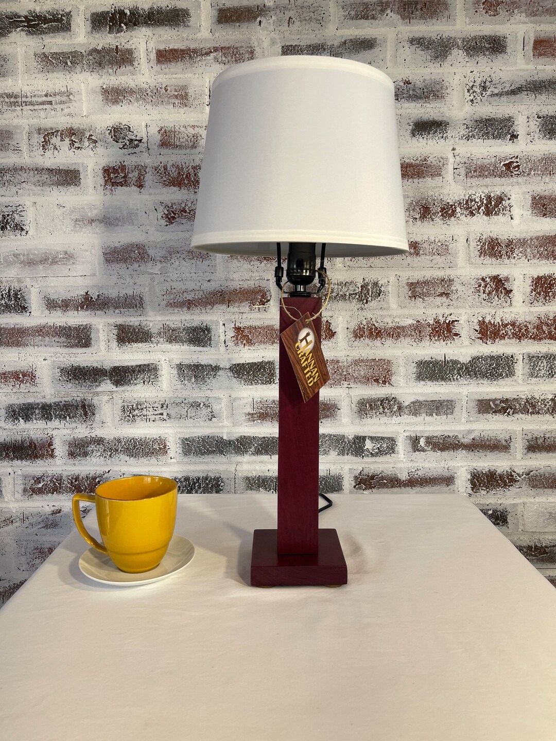 Hand Made Solid Purple Heart Desk Lamp - Etsy
