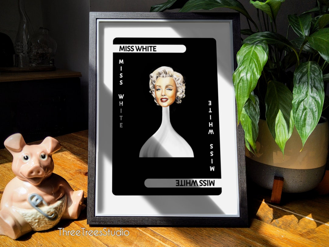 Personalised Classic Cluedo Portrait Art Print - Etsy