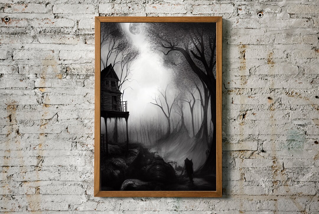 Shadowed Sanctuary Printable Art Digital Download Wall Art Digital ...