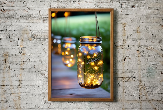 Fireflies In A Jar Wallpaper