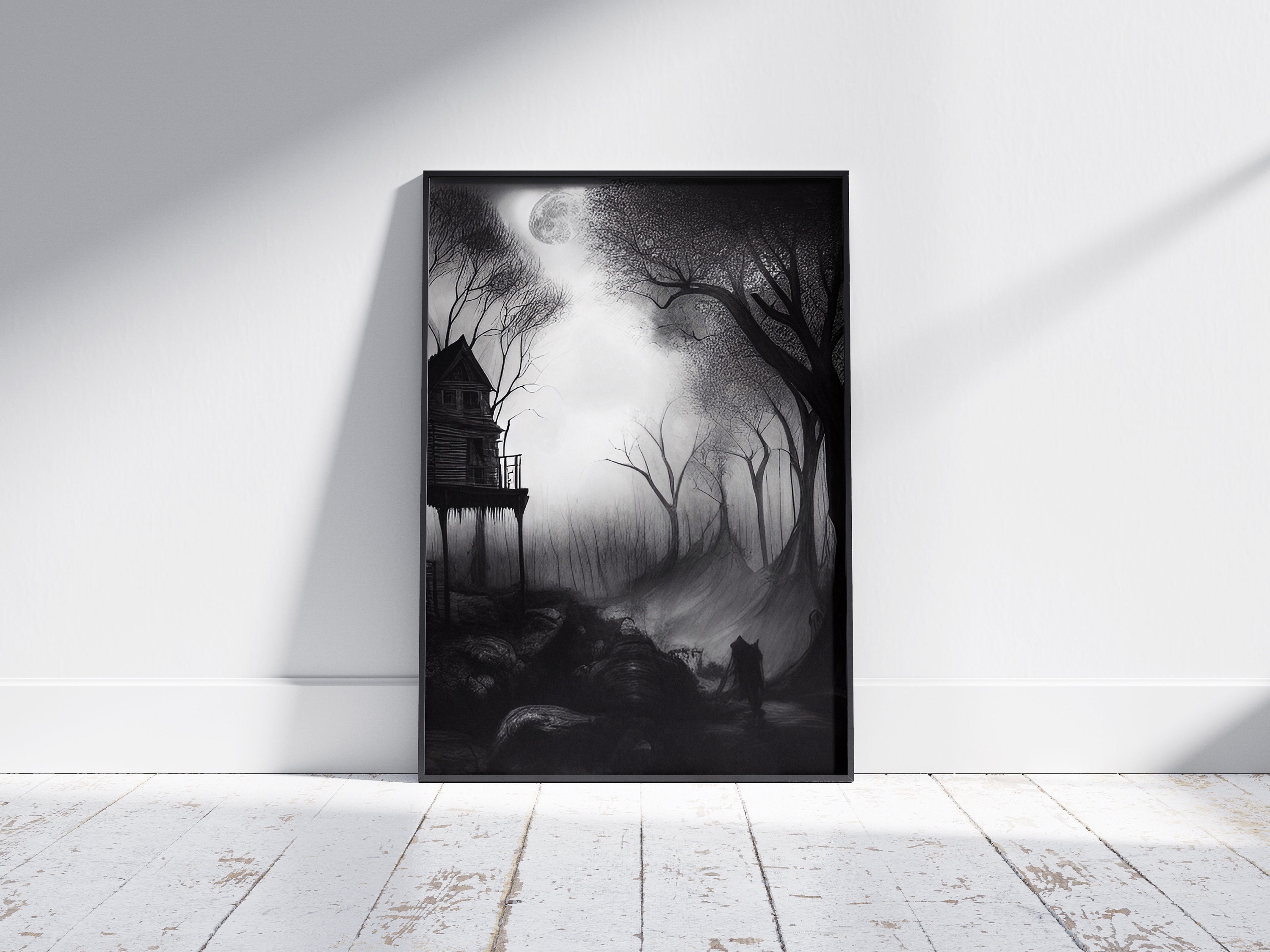 Shadowed Sanctuary Printable Art Digital Download Wall Art Digital ...