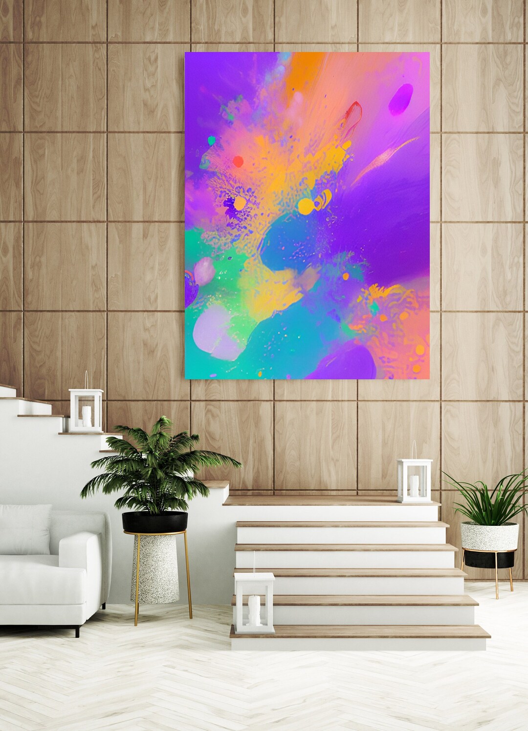 Dreamy Pastel Splash Printable Art Digital Download Wall Art Digital ...