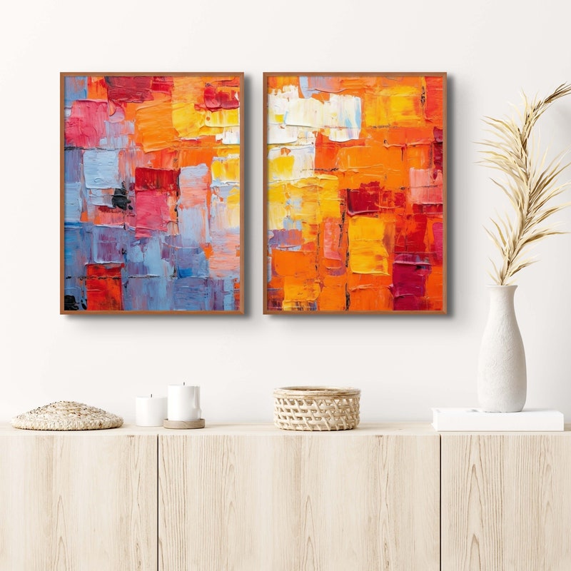 Bold Abstract Art - Etsy