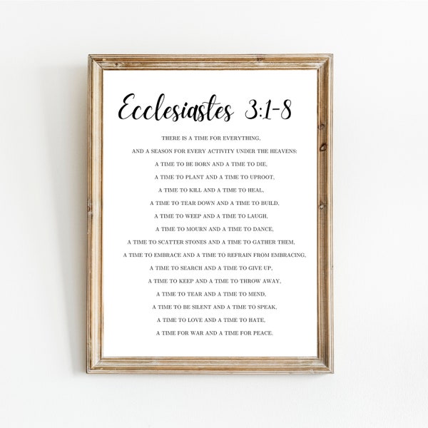 Ecclesiastes Art - Etsy