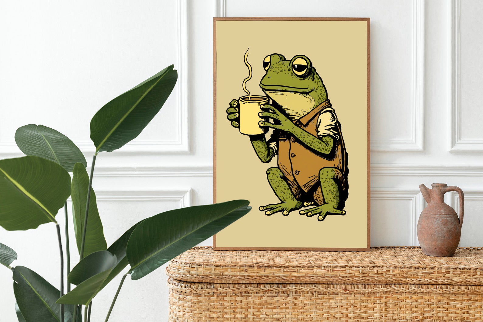 Retro Frog Wall Art Digital Download Printable Art 1970s - Etsy