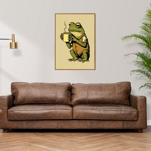 Retro Frog Wall Art, Digital Download Printable Art, 1970s Poster ...