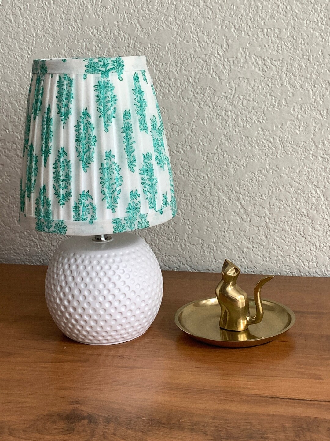 One Teal Pleated Floral Sconce Chandelier Lampshade- Chandelier Clip On ...
