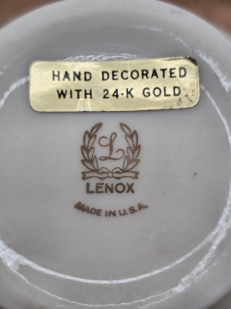 Vintage Lenox Dorian Cream & Gold Scalloped Pedestal Bowl – Nut, Candy ...