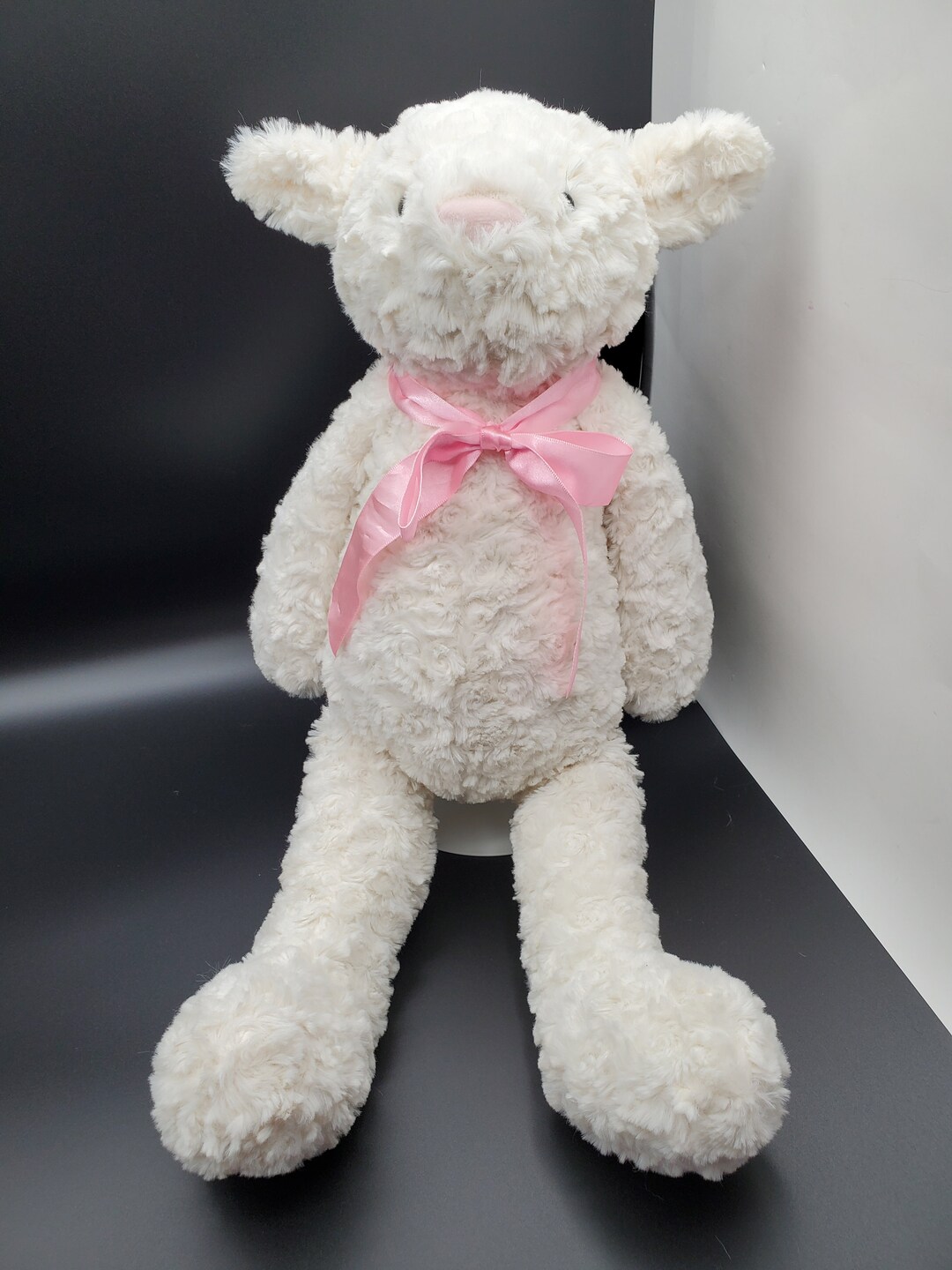 Collectible White Teddy Bear Plushie - Super Soft Nursery Decor - by ...