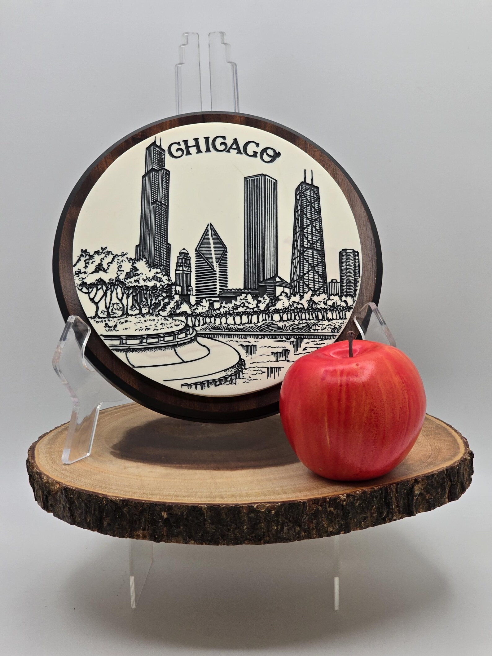 Vintage 1970s Chicago Bas Relief Wall Plaque: Illinois Souvenir Art - Etsy