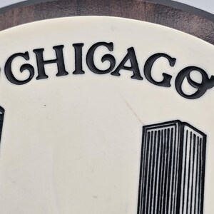 Vintage Chicago Souvenir = 1970s Chicago History Wall Plaque – Bas ...