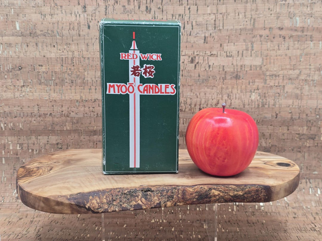 Vintage Wakazakura Red Wick Myoo Candles – Traditional Japanese ...