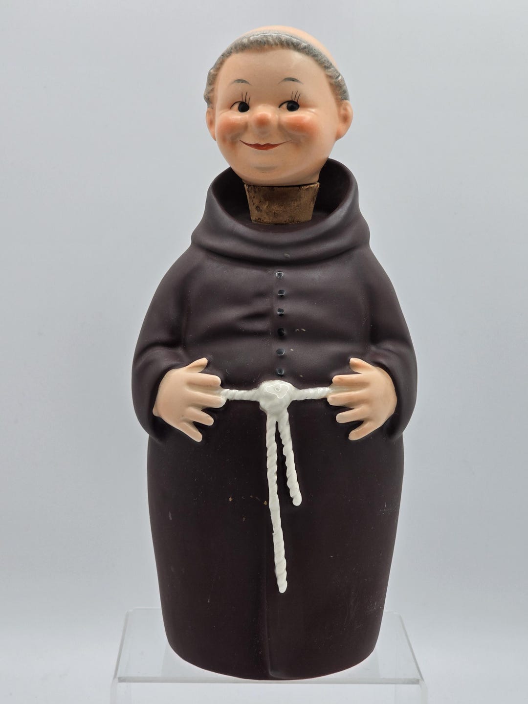 Vintage Goebel Friar Tuck Monk Decanter Bottle - (missing Cigarette ...