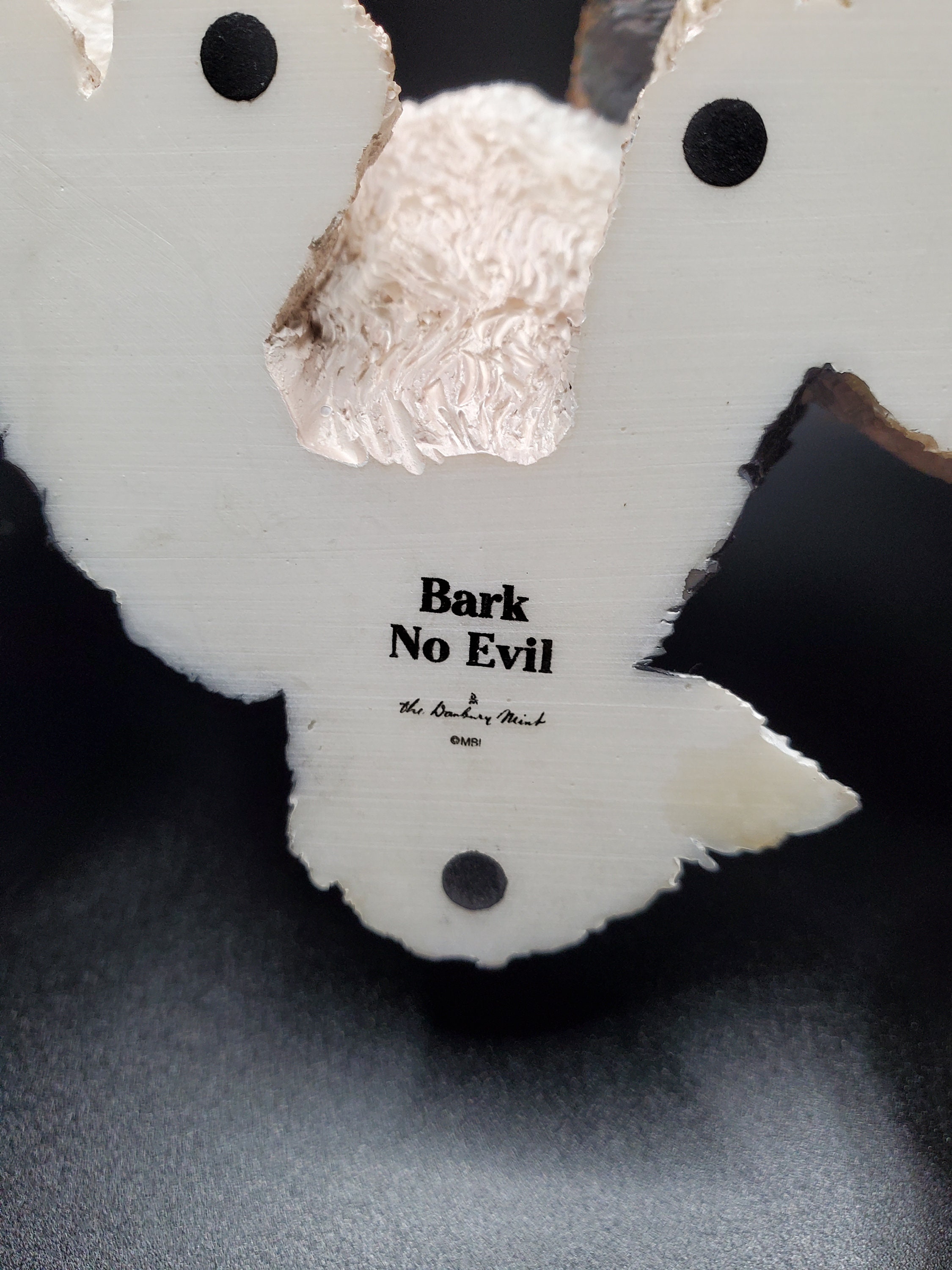 Vintage Danbury Mint Shih Tzu Figurine Set bark No Evil Shih Tzu Toy ...