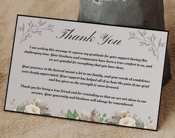 Editable Funeral Program Template 4 Pages Heartwarming - Etsy