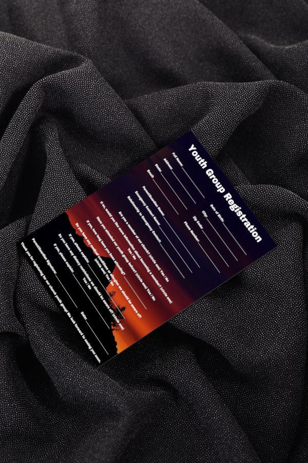 Printable Youth Group Registration Form Template - Easy to Customize ...