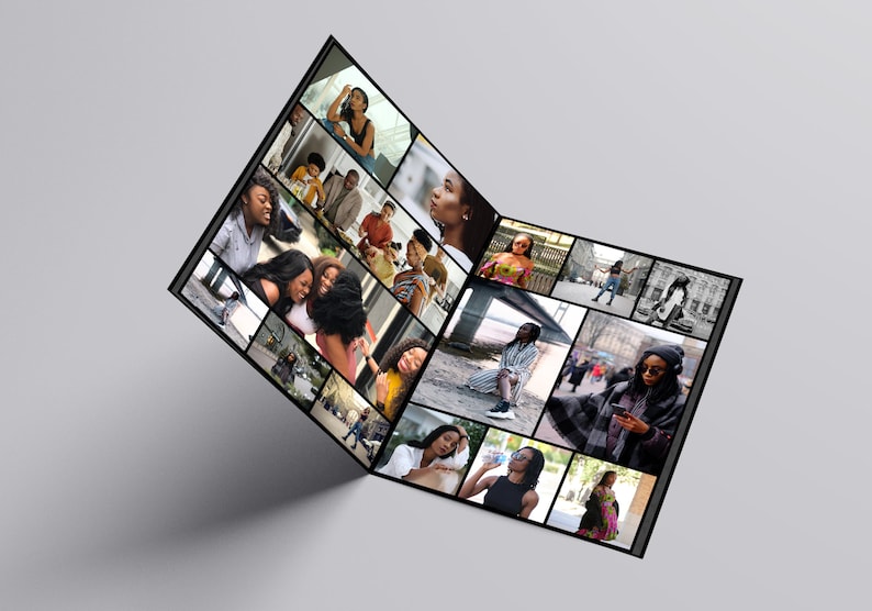 12 Page Funeral Program Booklet Template | Photo Collage Tributes and ...