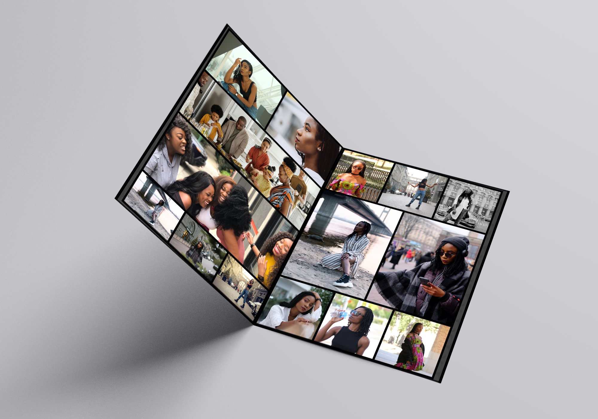 12 Page Funeral Program Booklet Template | Photo Collage Tributes and ...