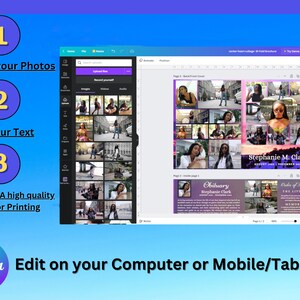 Heartfelt 4-page Funeral Program Template | Customizable Canva Design ...