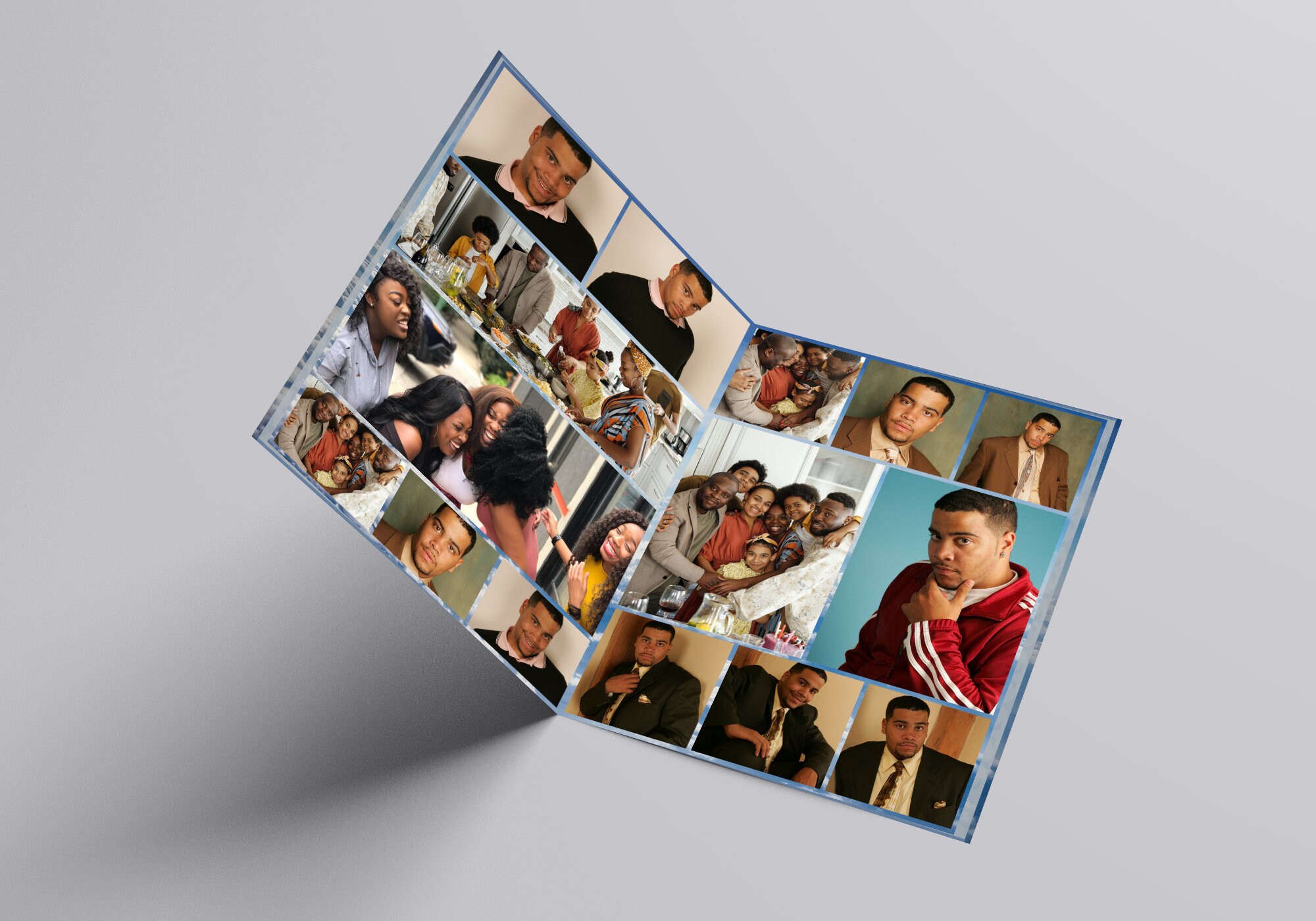 8 Page Funeral Program Pamphlet - Obituary Custom Template Design ...