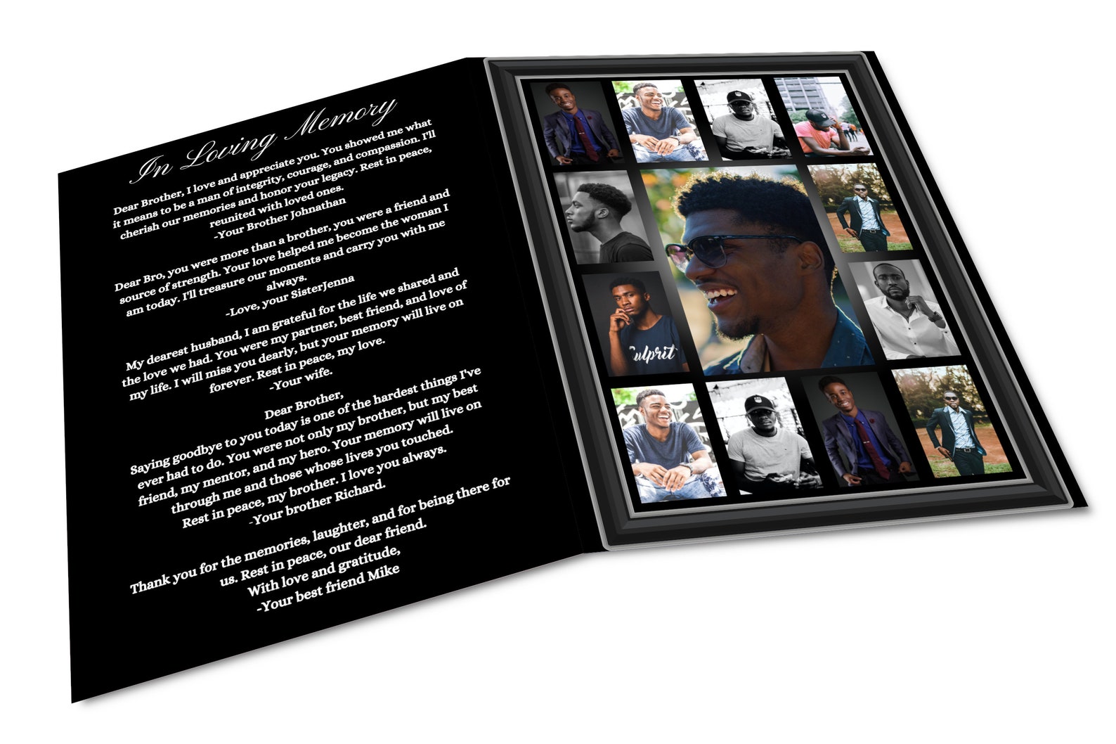 Funeral Program Brochure Template | Instant Download - No Waiting ...